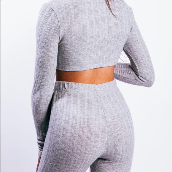 samunsboutique | Tops | Nwt Ribbed Cable Knit Two Piece Set | Poshmark